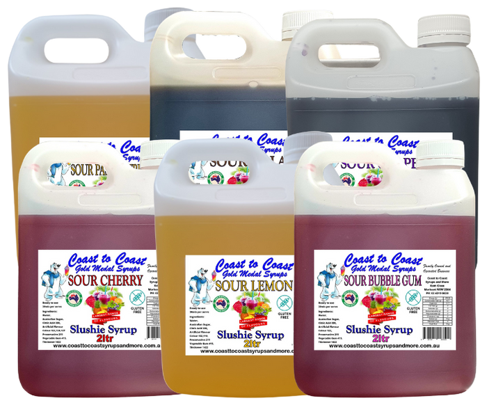 #1 Coast to Coast Gold Medal Syrups®, 6 x 2ltr Premium Slushie Syrups,