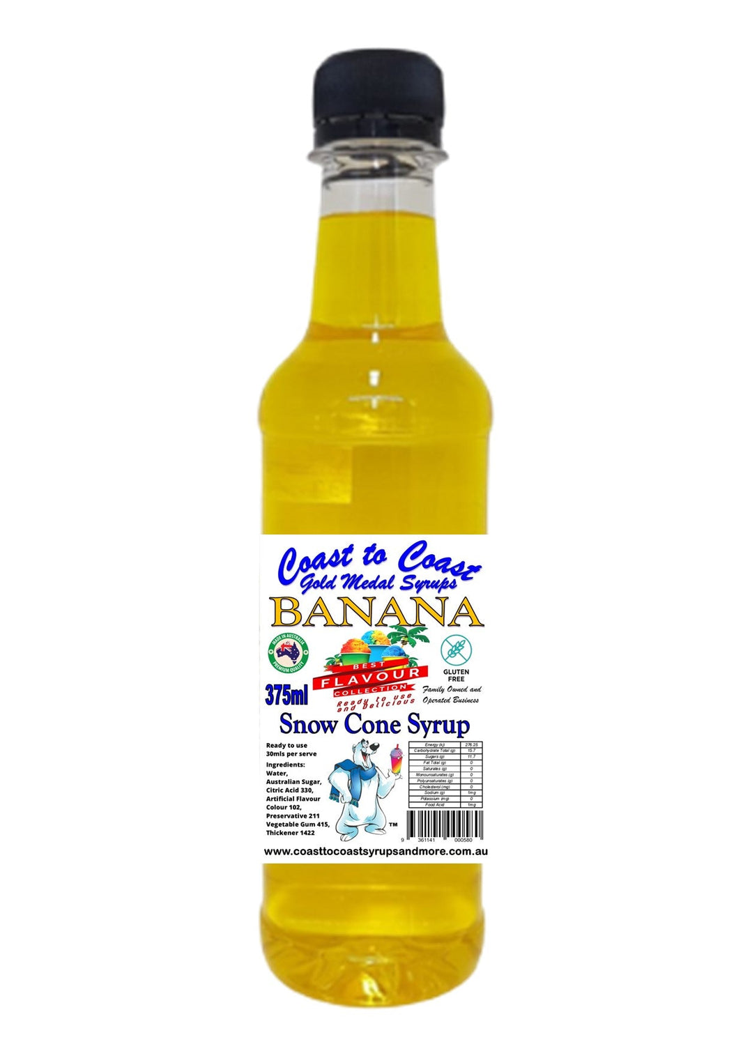 Coast to Coast Gold Medal Syrups, Premium Snow Cone Syrups