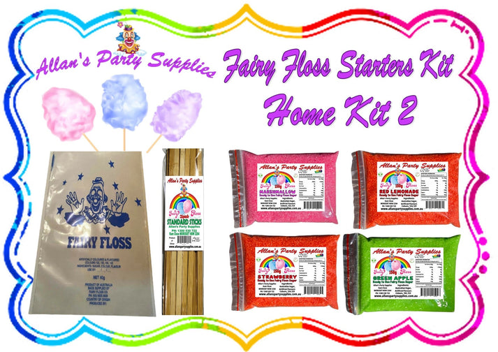 #1 APS, Fairy Floss Starter Kits, Fairy Floss Sugar 4 Flavours, Sticks ...